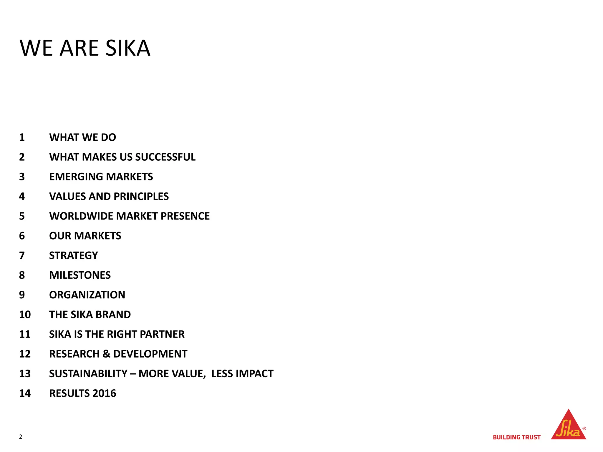 We Are Sika 2017 | PPTX
