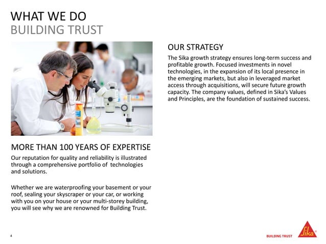 We Are Sika 2017 | PPTX | Business | Business and Finance