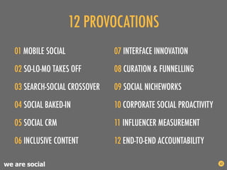 The Future of Social Media: 12 Provocations | PPT