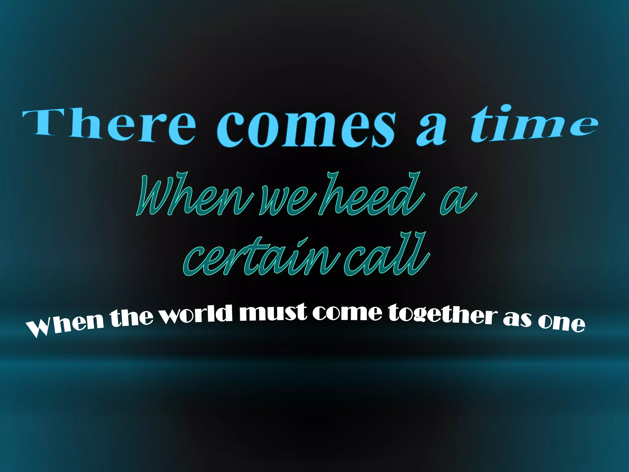 We are the world | PPT