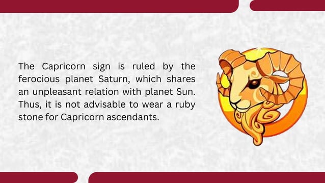 Wearing Ruby Gemstone For All Zodiac Signs | PDF