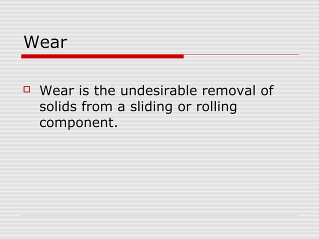 Wear mechanism | PPT