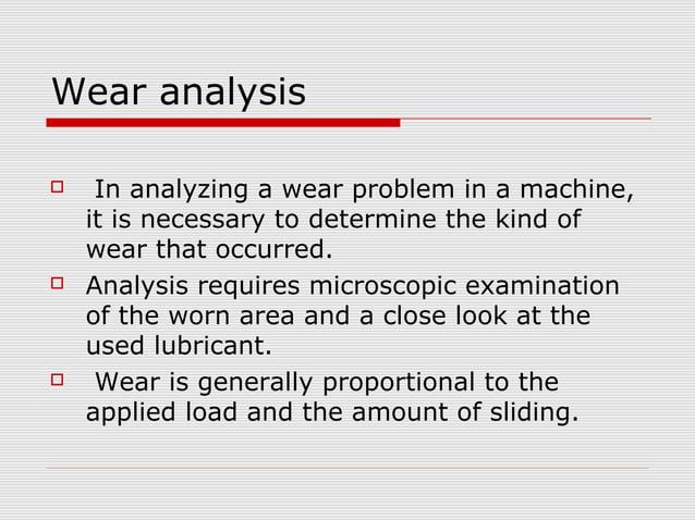 Wear mechanism | PPT