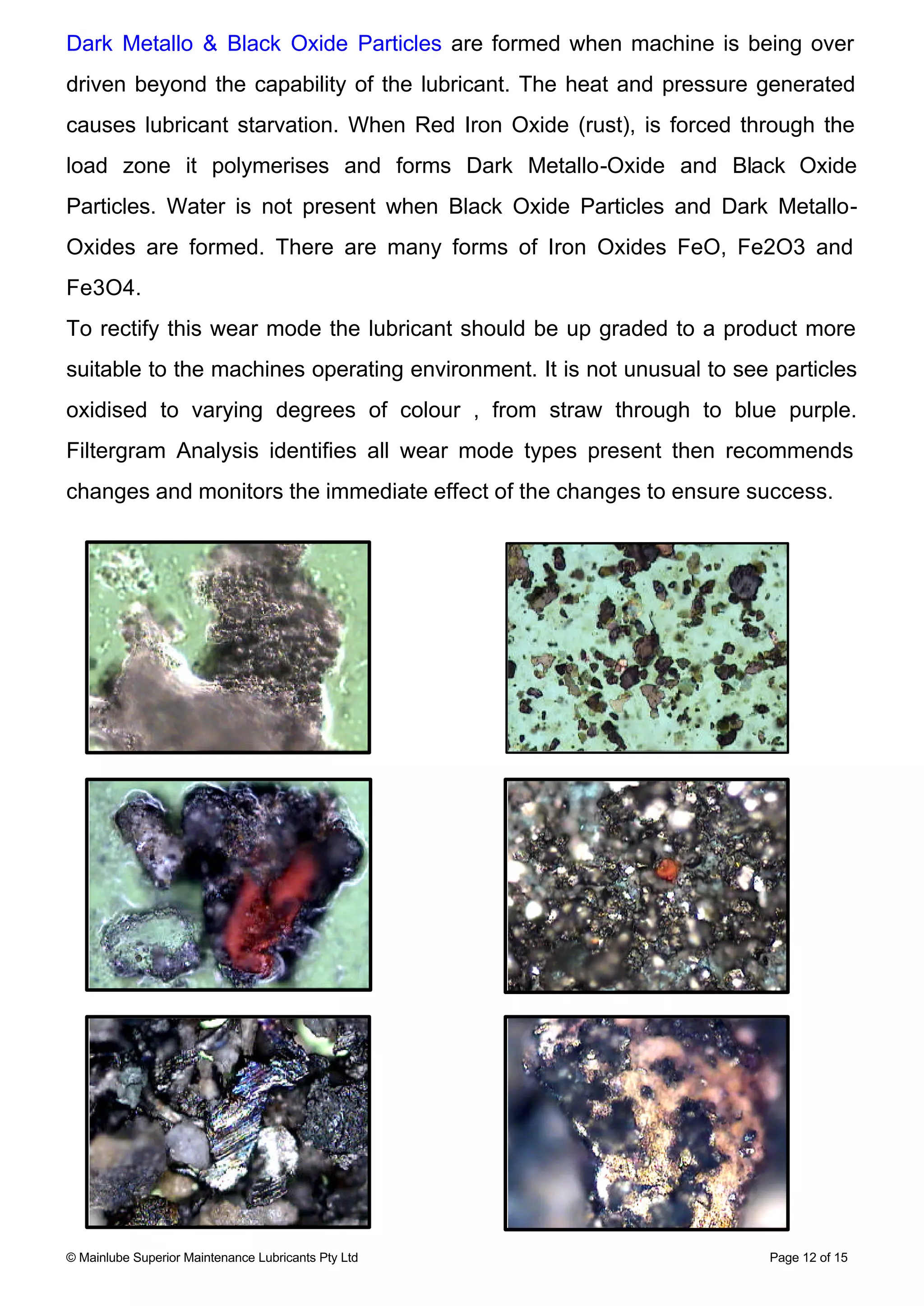 Wear metal analysis | PDF