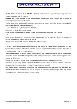 Wear metal analysis | PDF