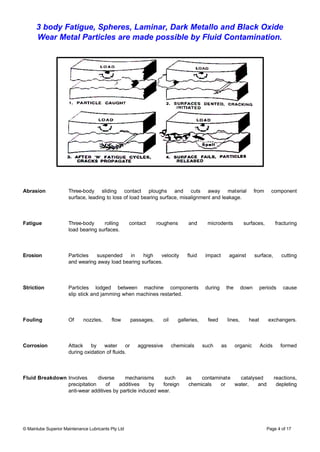 Wear metal analysis | PDF