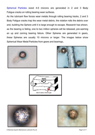 Wear metal analysis | PDF