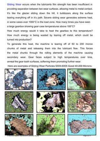 Wear metal analysis | PDF
