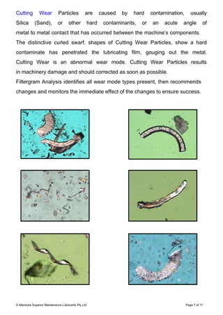 Wear metal analysis | PDF