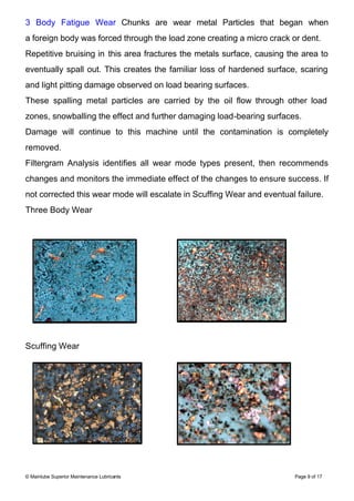 Wear metal analysis | PDF