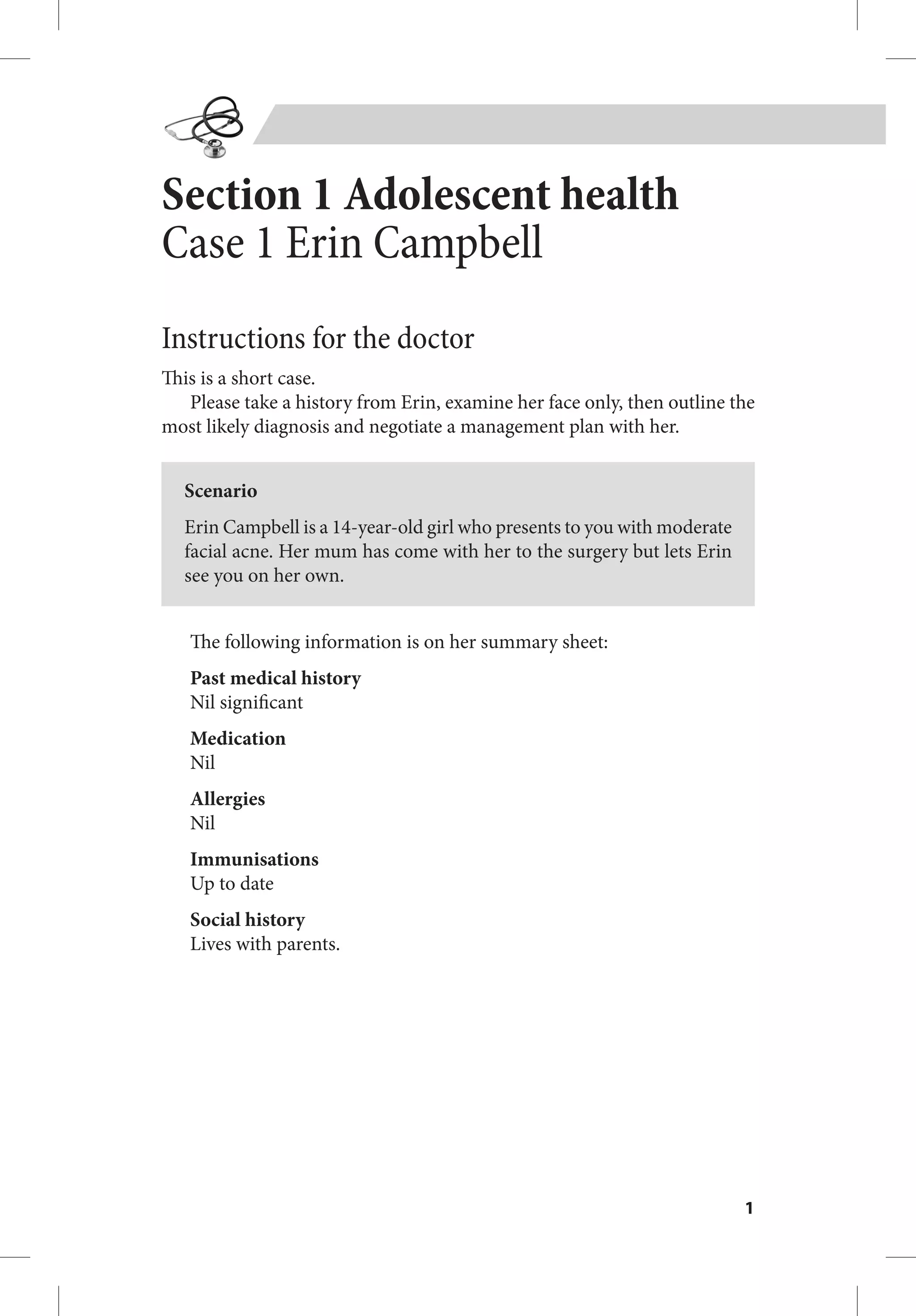 Clinical Cases for General Practice Exams - sample Chapter | PDF