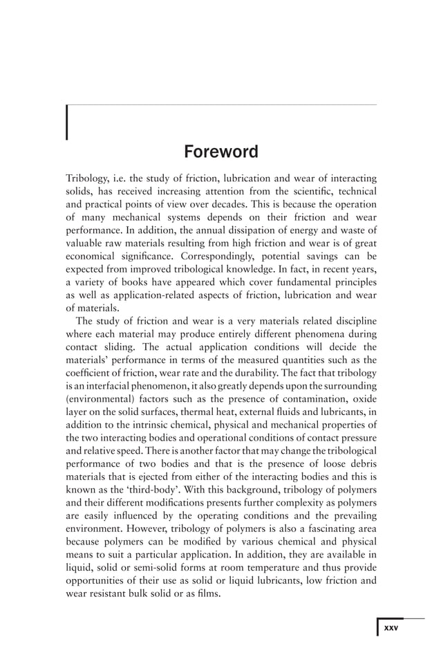 Wear of polymers and composites | PDF