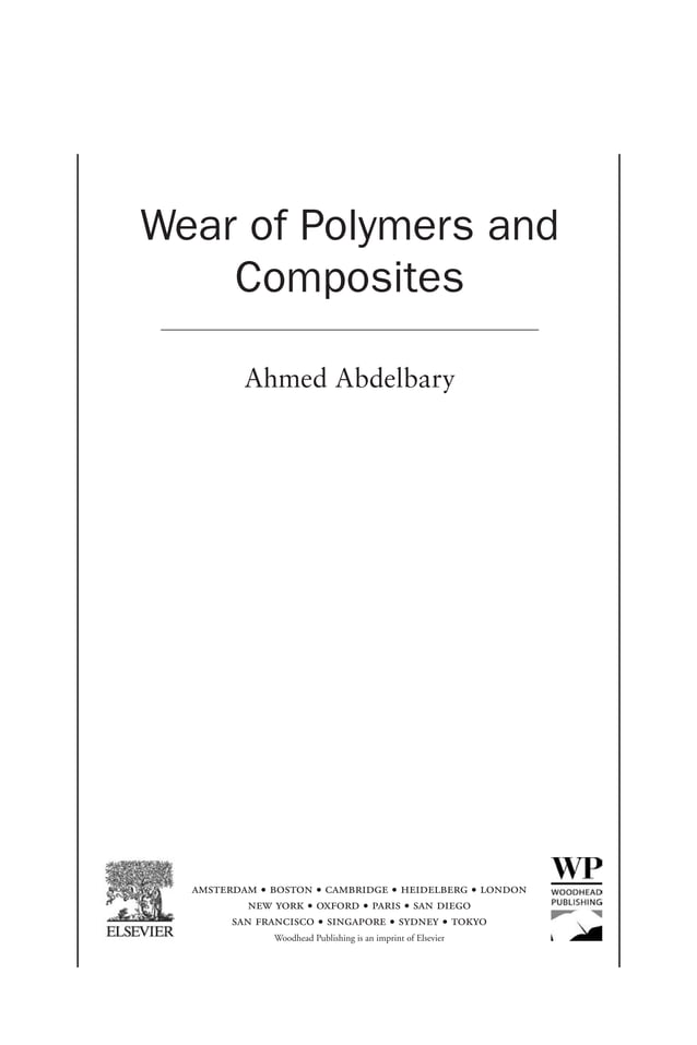 Wear of polymers and composites | PDF