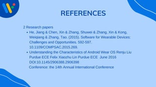 Presentation on Wear OS (Android Wear) | PDF