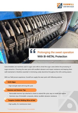 Wear Parts for Sugarcane Shredder.pptx