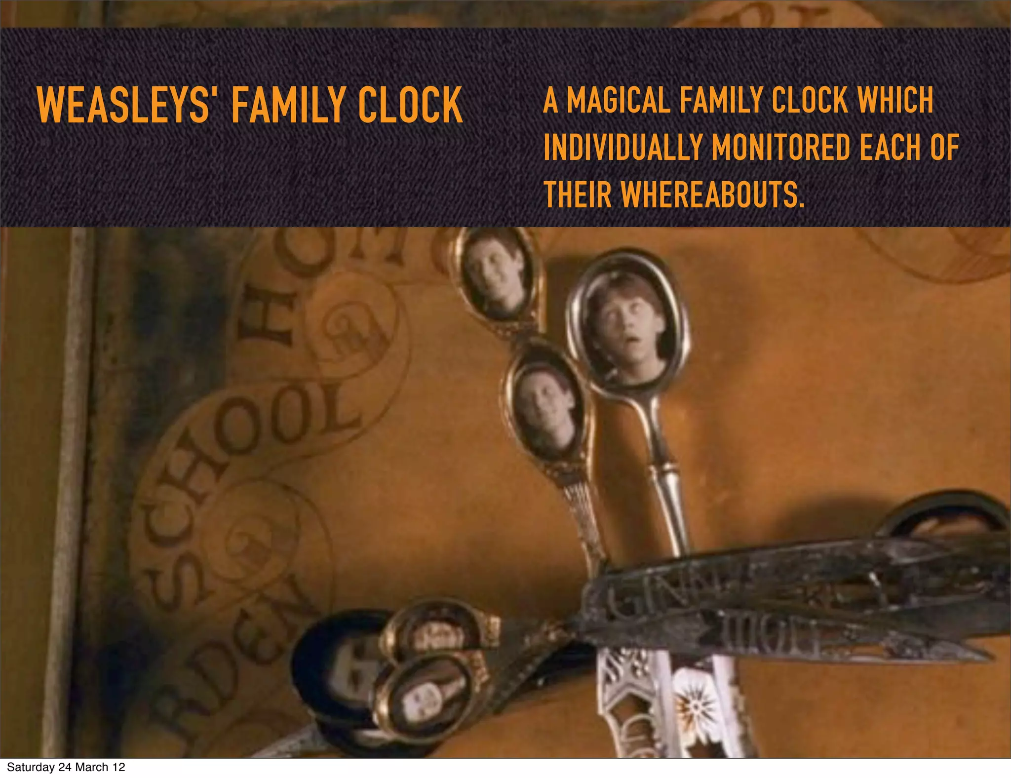 Arduino foursquare Weasley clock | PPT