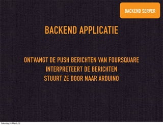 Arduino foursquare Weasley clock | PPT