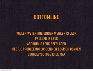 Arduino foursquare Weasley clock | PPT