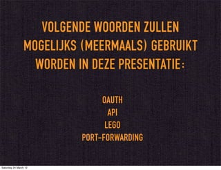 Arduino foursquare Weasley clock | PPT