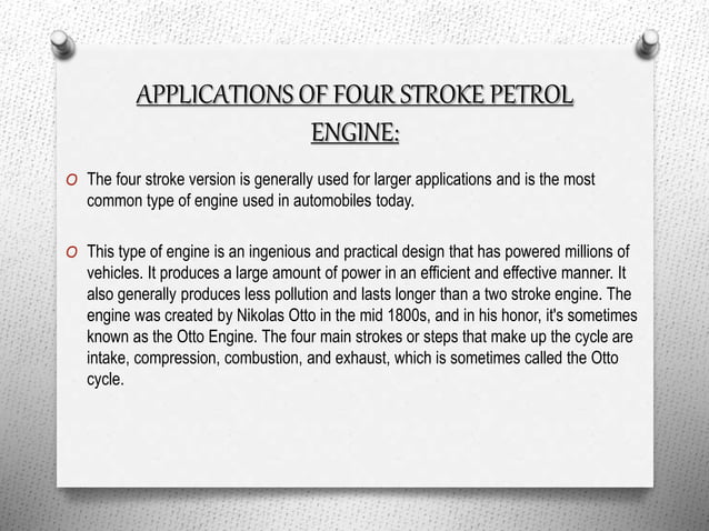Four stroke petrol engine | PPT