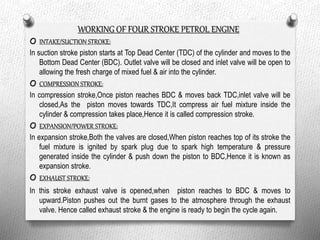 Four stroke petrol engine | PPTX