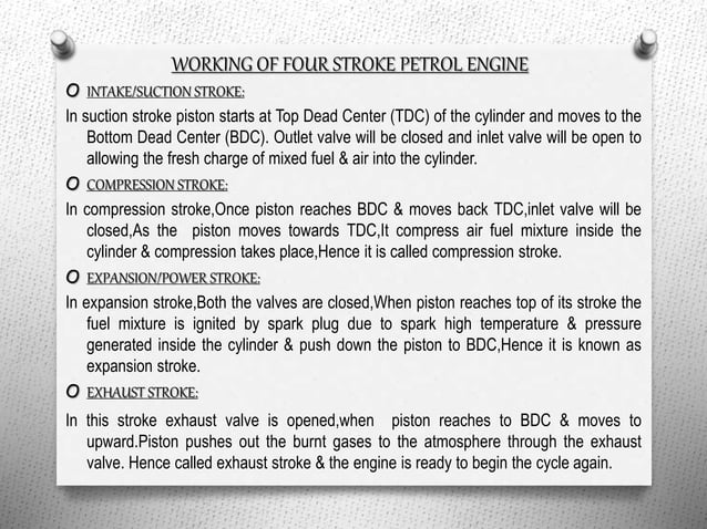 Four stroke petrol engine | PPT