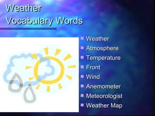 Weather | PPT | Weather | Science