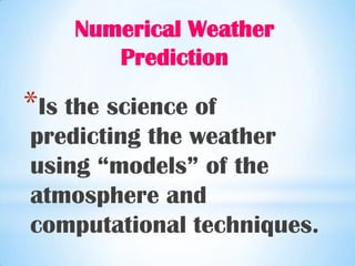 Weather: my report in earth science | PPTX