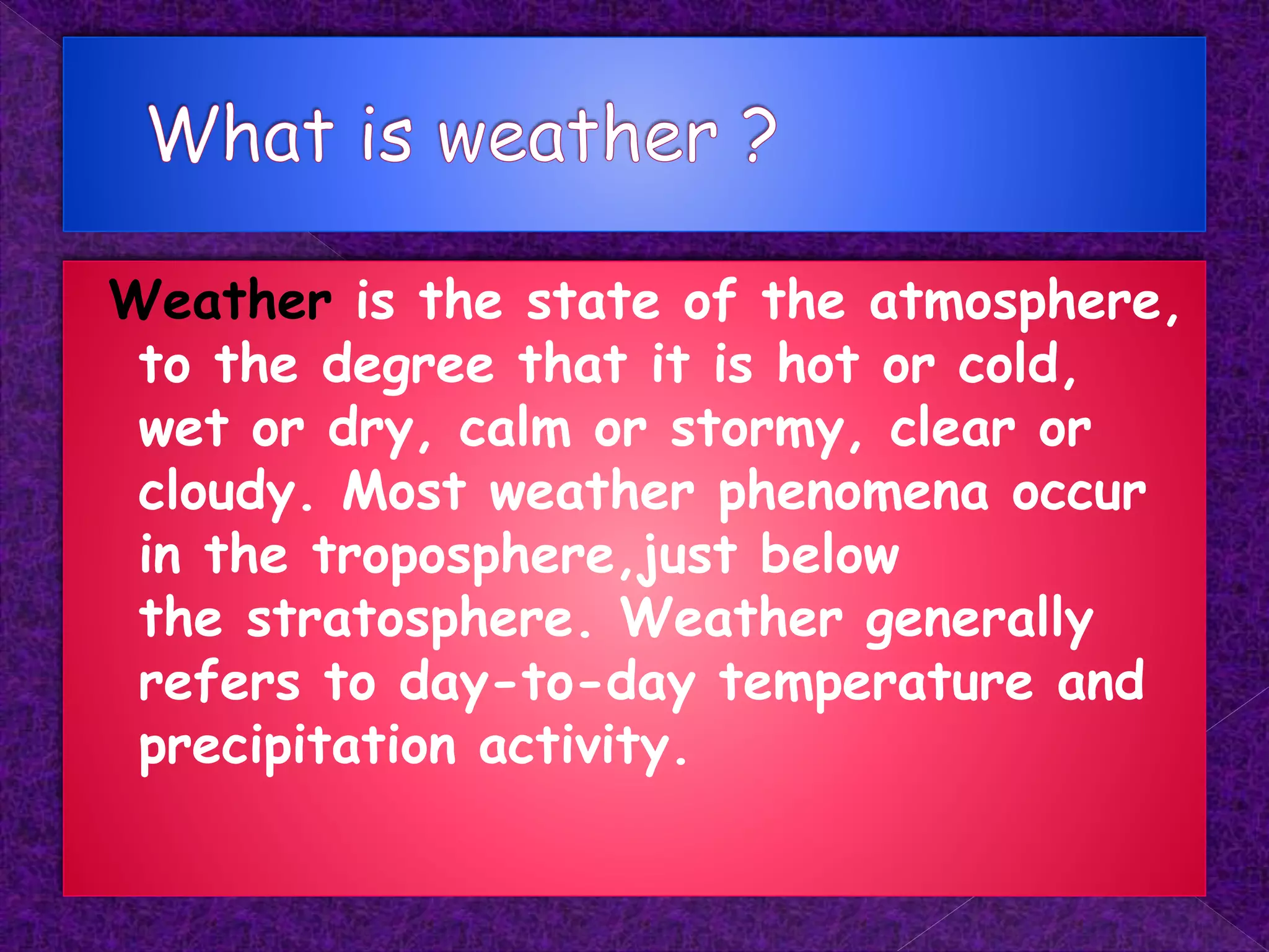 Weather and Seasons | PPTX