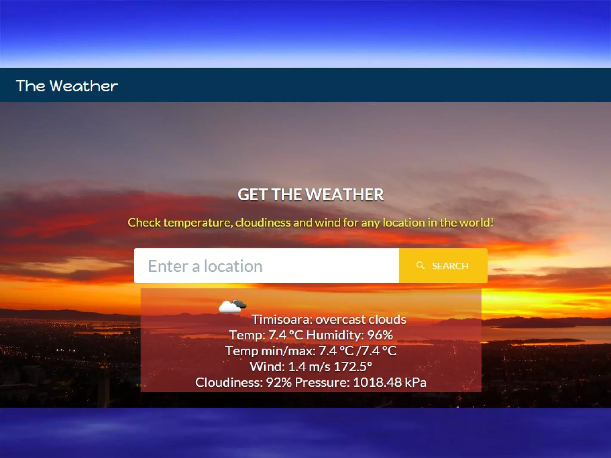 Weather API project | PPT