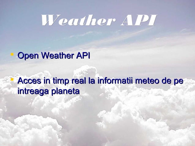 Weather API project | PPT