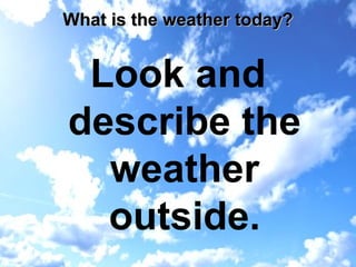 Weather and Weather Elements | PPT