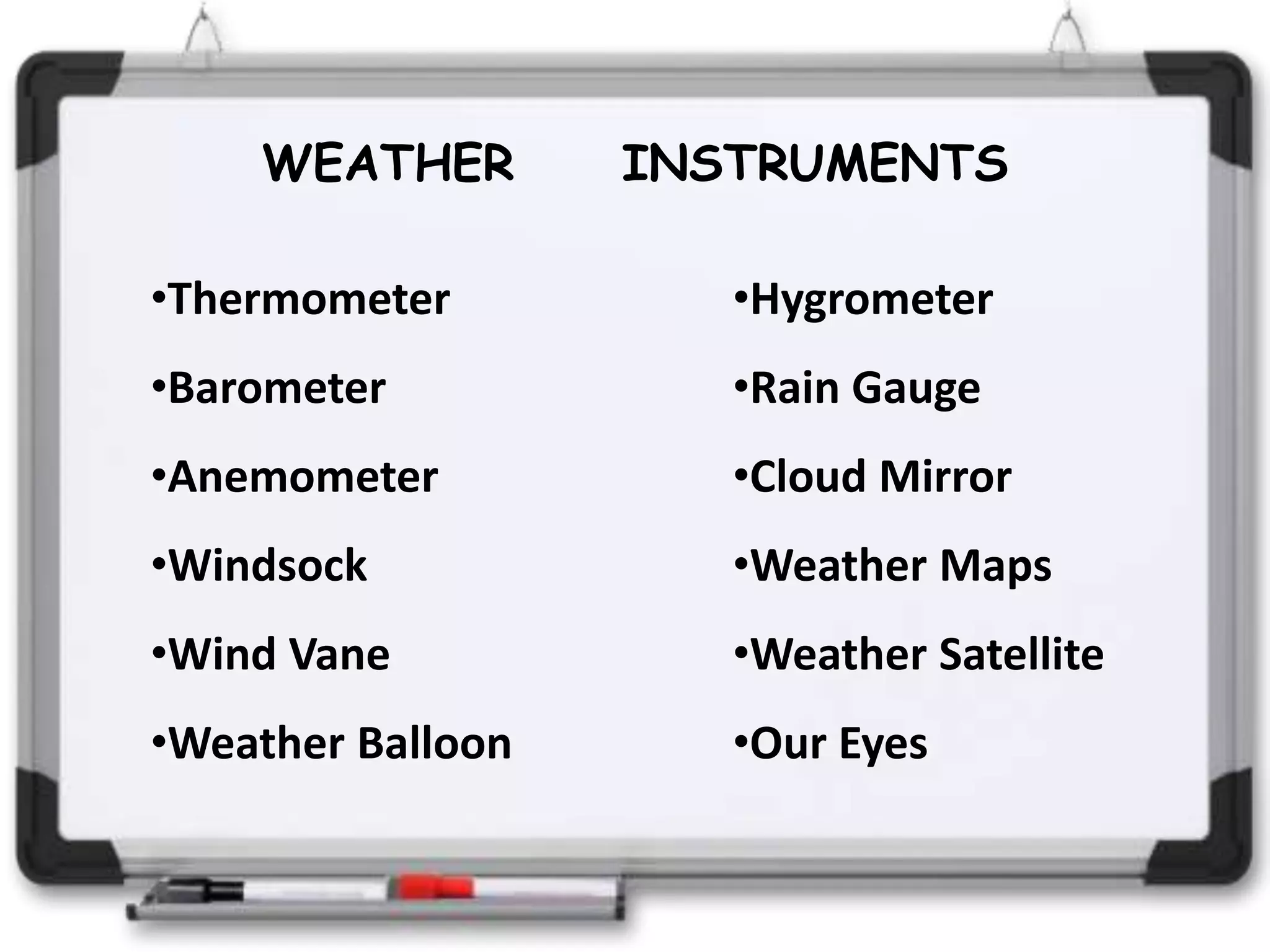 Weather and weather instruments (thursday) | PPTX