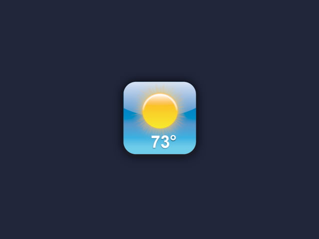 Dribbble Meetup 2013 — Weather apps | PDF