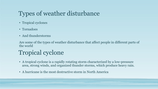 WEATHER-DISTURBANCES-Group-2 (1).pptx | Weather | Science