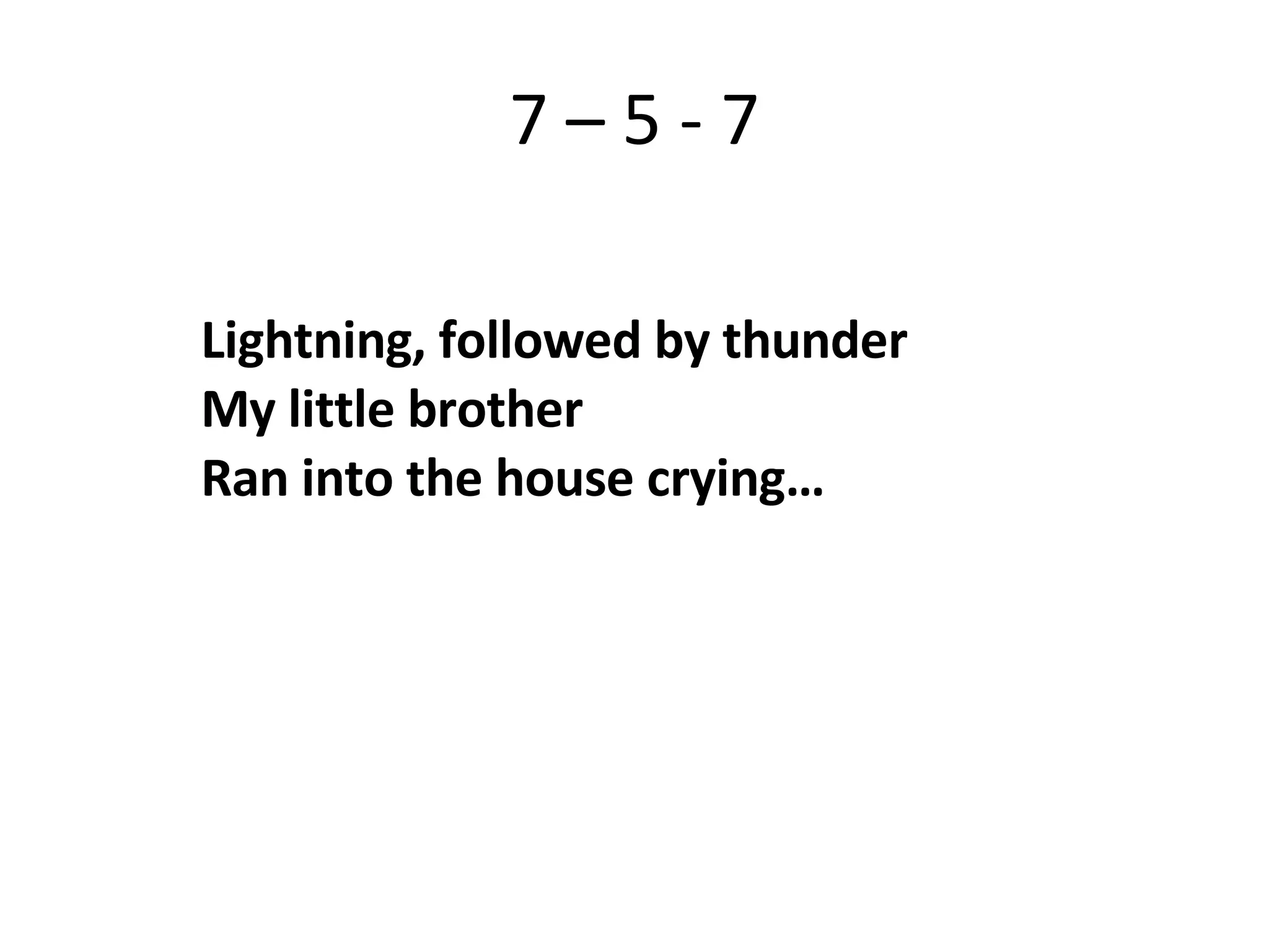 Weather Haikus | PPT