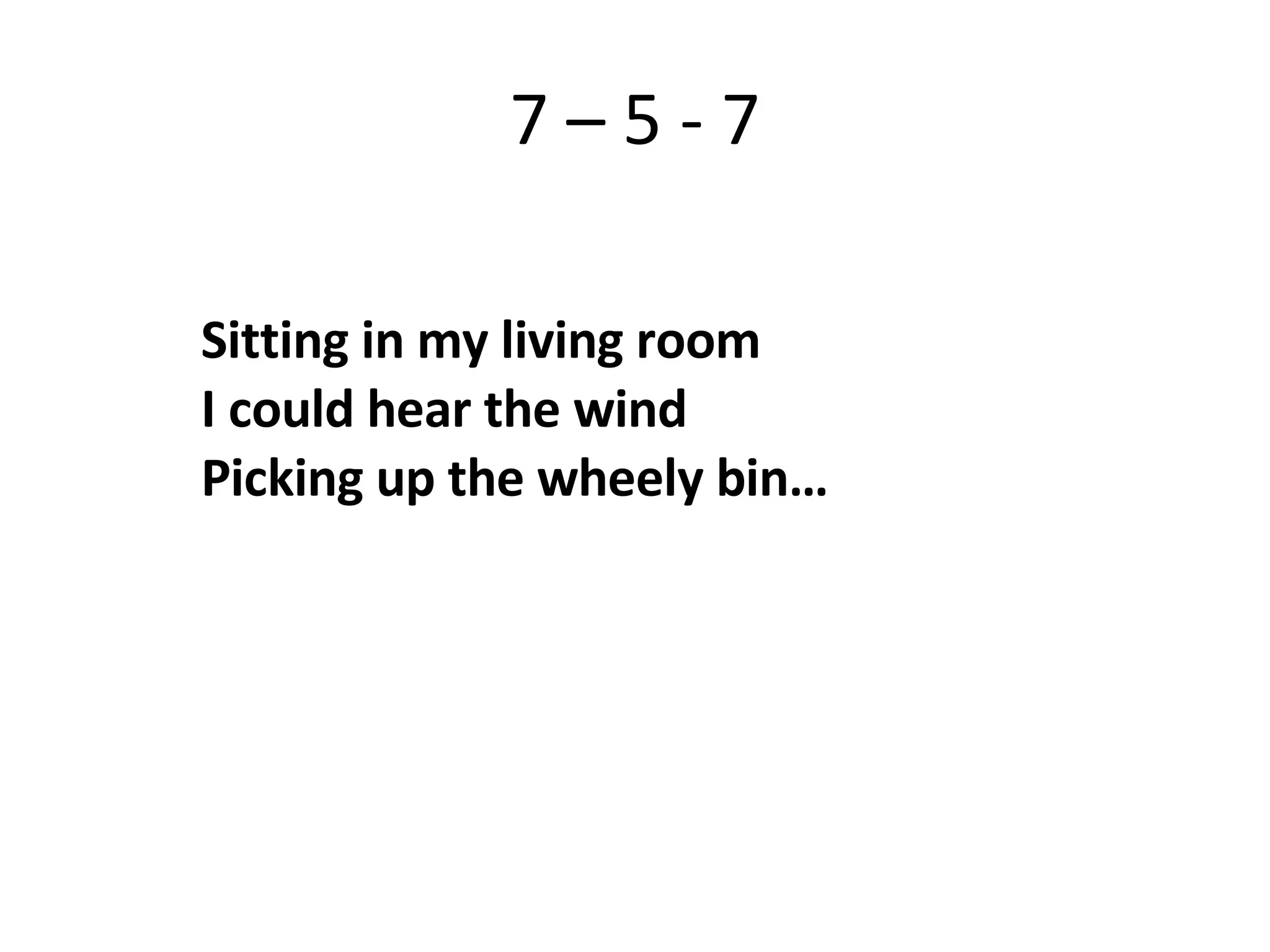 Weather Haikus | PPT | Poetry | Books and Literature