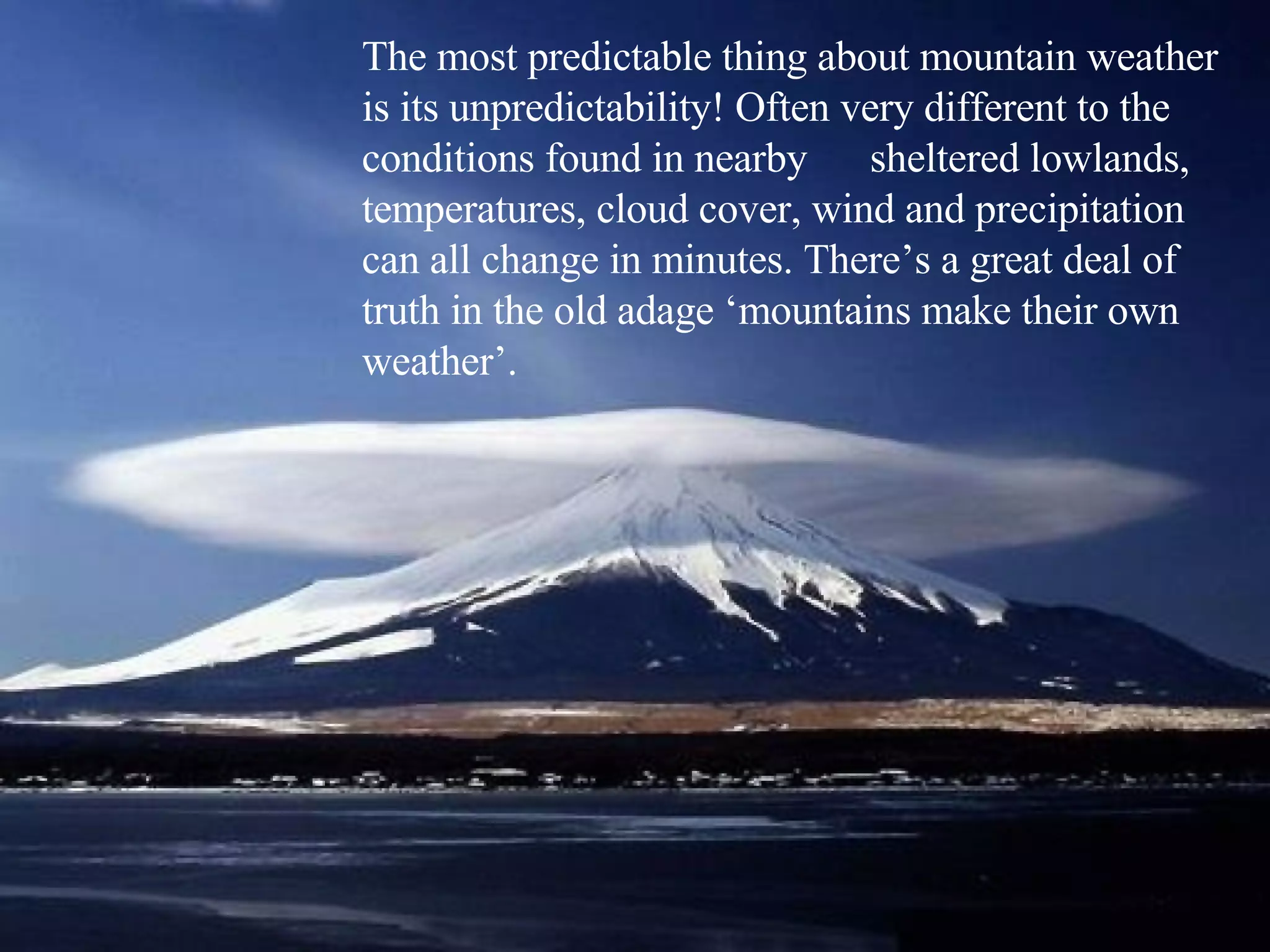 Weather Mountain Lore | PPT
