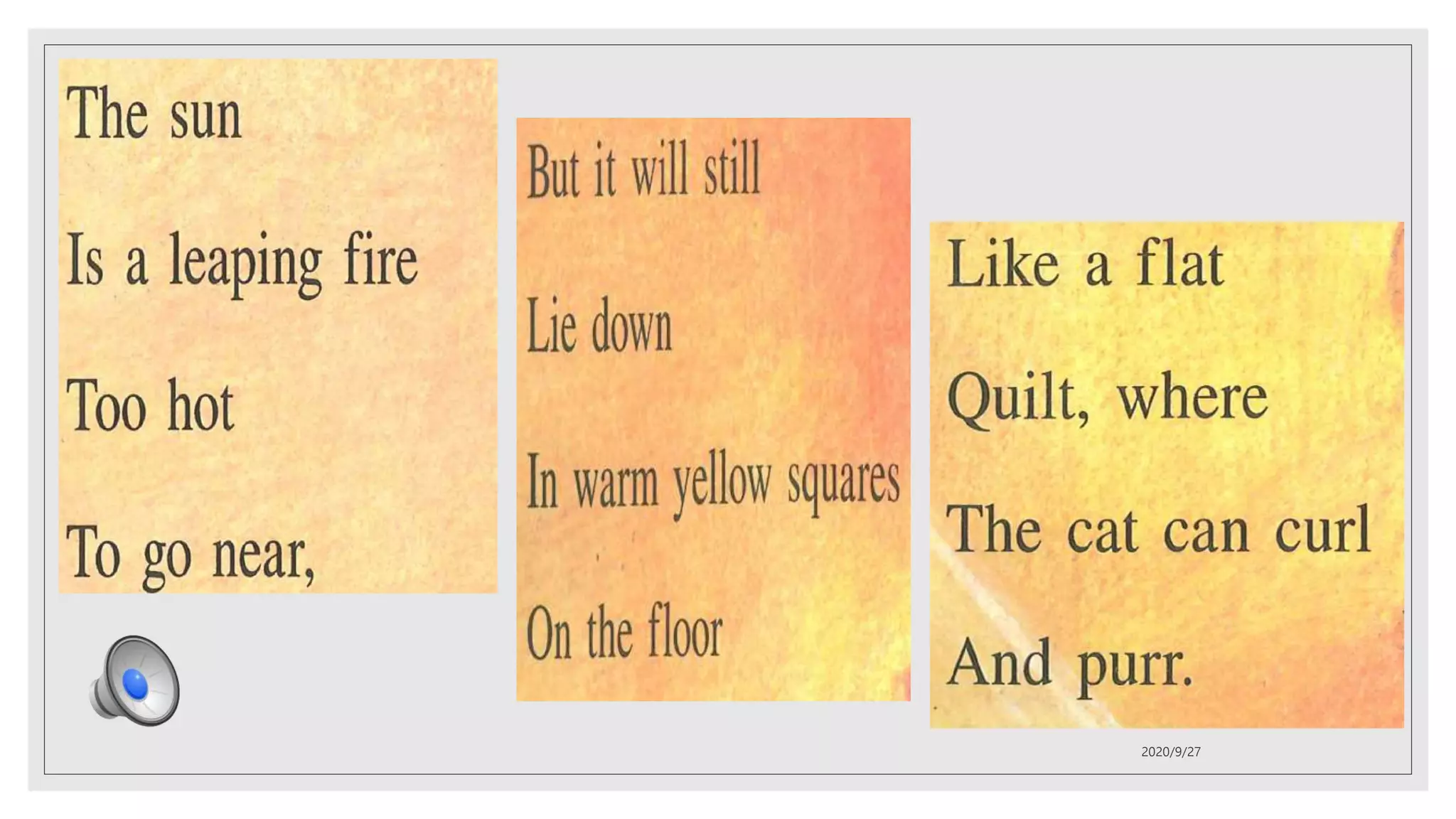 Weather poems for all seasons recorded | PPTX