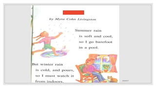 Weather poems for all seasons recorded | PPTX