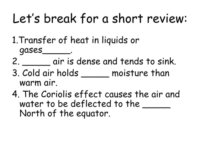 Weather - Winds, air masses, air pressures, fronts | PPT | Weather ...