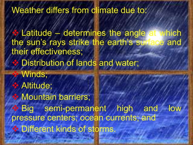 Weather and climate | PPTX | Weather | Science