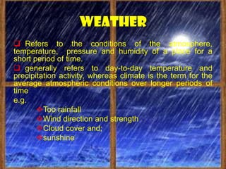 Weather and climate | PPTX