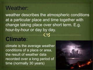 Weather and climate | PPTX