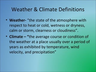 Weather and climate | PPT