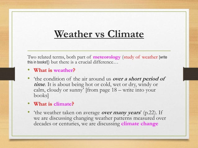Weather and climate intro | PPTX