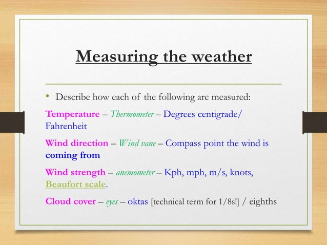 Weather and climate intro | PPTX