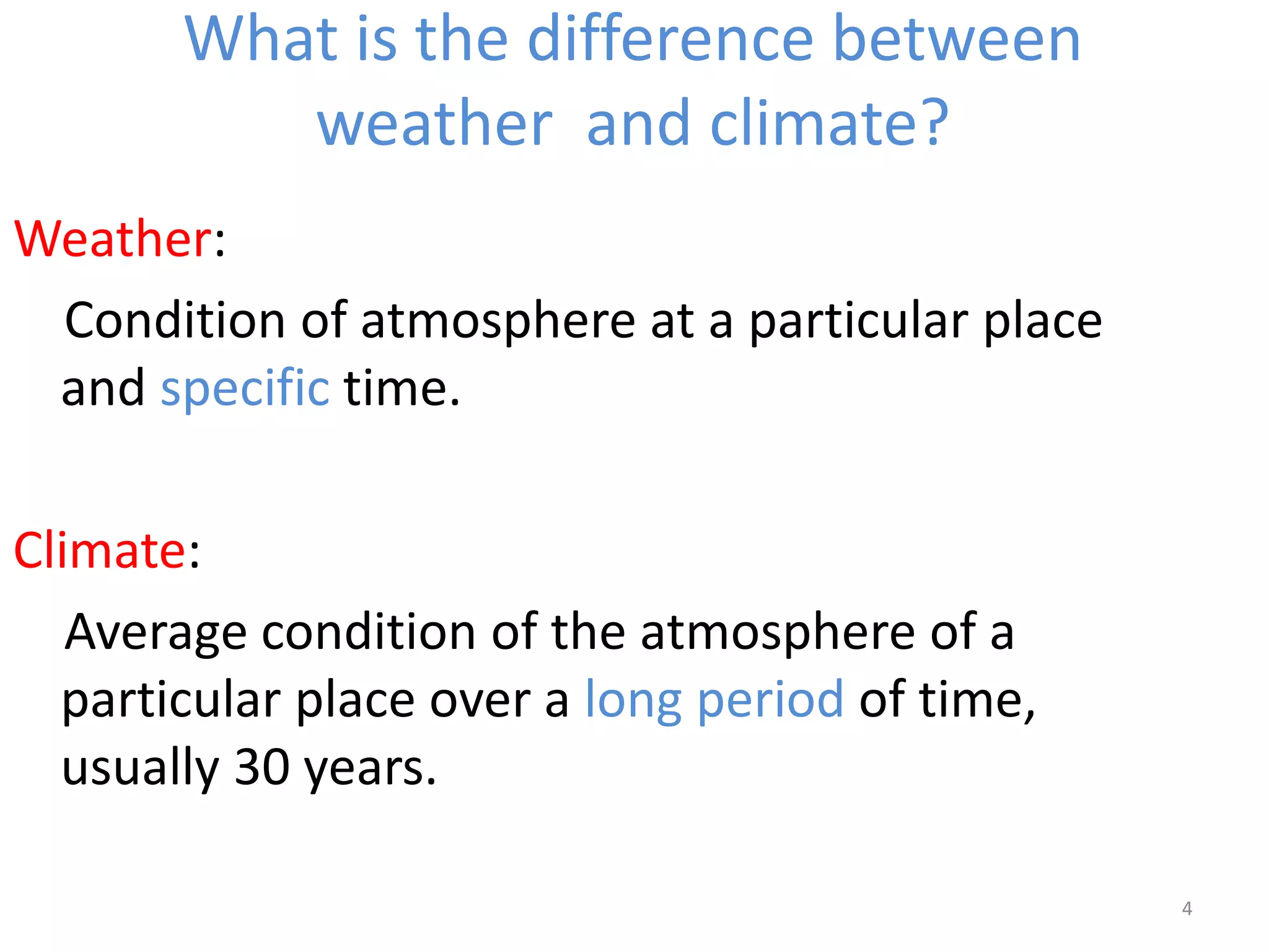 Weather and climate updated | PPTX | Geography | Science