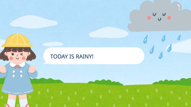 Weather and Feelings Education Presentation in Blue and Green Colors ...