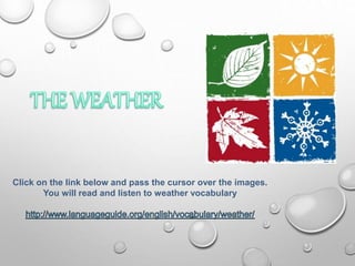 Weather and seasons | PPTX